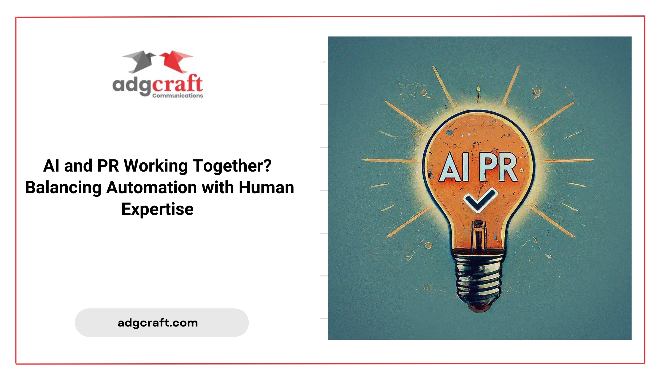 How can AI and PR work together? Adgcraft Communications